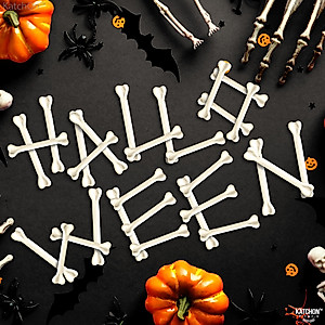 KatchOn, Mini Halloween Skeleton Bones - Big Pack of 24 | Mini Bones Halloween for Halloween Decorations Indoor | Mini Skeleton Bones for Crafts | Halloween Bag of Bones, Halloween Bones Decorations