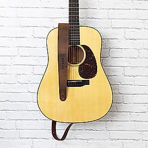 Martin C.F 18A0065 2 1/8" Leather Guitar Strap, Brown