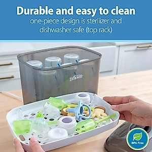 Dr. Brown's HappyPaci 100% Silicone Pacifier 0-6m, BPA Free, White, Blue, Light Blue, 3 Pack