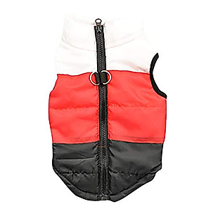 Jacket Dog Clothes Vest Padded Buckle Padded Out Clothing Dog Puffy Vest Cold Weather Sweater Coat Puppy Outfit Winter Hoodie Warm Apparel