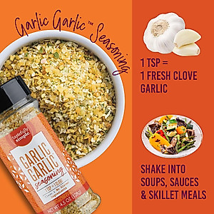 Tastefully Simple The Essential 3, Onion Onion Seasoning, Garlic Garlic Seasoning and Seasoned Salt, 4.5 Ounce (Combo Pack of 3)