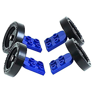 PRO Brick Wheel - Axle Assembly for Brick Derby Car Racing (Set of 4) by Pinewood Pro