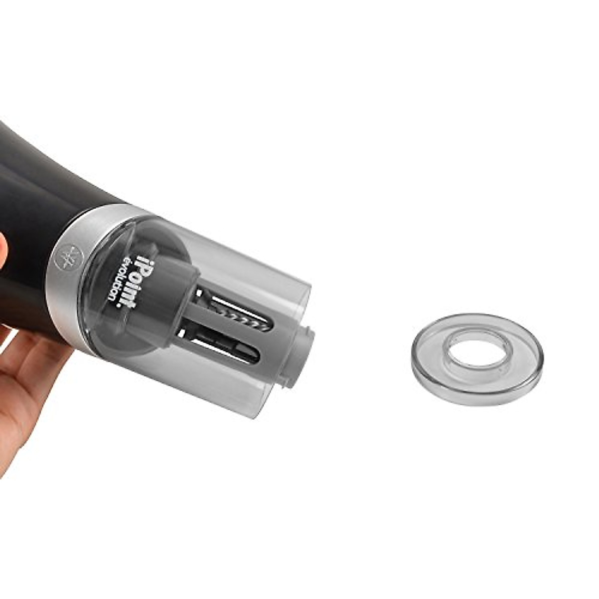 Westcott 14888 iPoint Evolution Electric Pencil Sharpener, Black and Silver