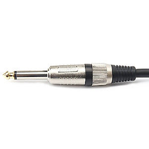 Disino Unbalanced 6.35mm(1/4 inch) TS Mono to XLR Male Cable Gold Plated Quarter inch to Male XLR Microphone Cable Interconnect Cable - 5 Feet/1.5 Meters