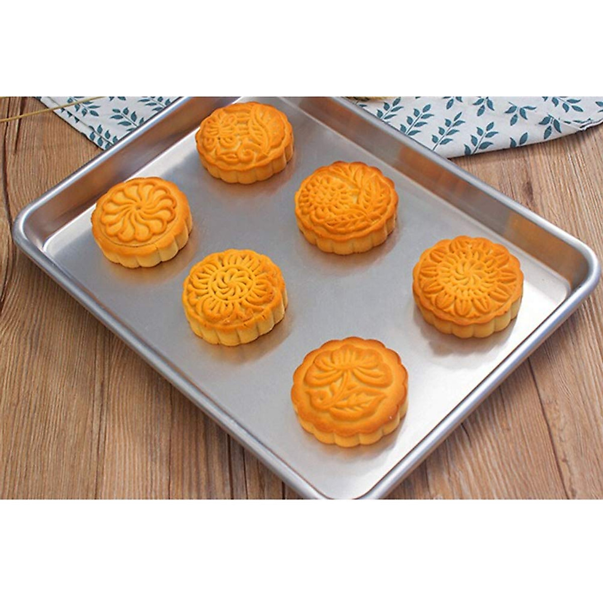 Luxshiny Metal Baking Tray Chef Oven Cake Tray Dessert Bakery Pan Broiling Pan for Oven Kitchen Oven Pan Cake Baking Dish Broiler Pan for Oven Cookie Baking Pan Accessories Bakeware