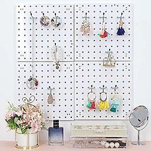 HongWay 100pcs 2 Inch Pegboard Accessories Organizer Kit, Heavy Duty Galvanized Pegboard Hooks Suitable for 1/8 and 1/4 Inch Pegboard, Metal Pegboard Hooks for Garage, Office, Kitchen, Store