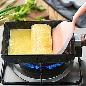 Grill Pan Square Griddle Pan Skillet , Non Stick Cast Aluminum Grilling Pan Rec Japanese Omelette Frying Pan Square Griddle Pan for Steak Breakfast Stove Tops Oven Safe(small)