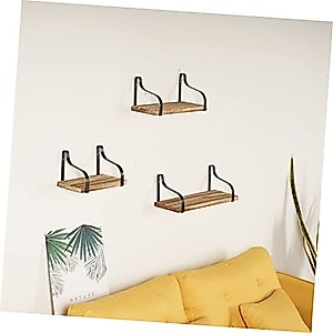 GOOHOCHY 3pcs Shelves for Bedroom Entryway Sundries Shelf Wooden Minimalist Storage Shelf Wall Storage Stand