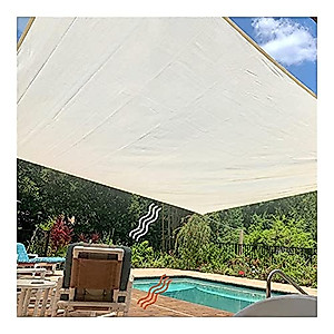 ALBN-Shading net Outdoor Shading Netting 80% Shading Rate HDPE Anti-UV for Garden Balcony Window with Free Universal Buckle (Color : White, Size : 2x2m)
