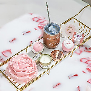 Gifts for Mom, Birthday Gifts for Women Best Friend Sister, Relaxing Spa Wine Tumbler Gifts Baskets for Christmas Day Valentine's Day