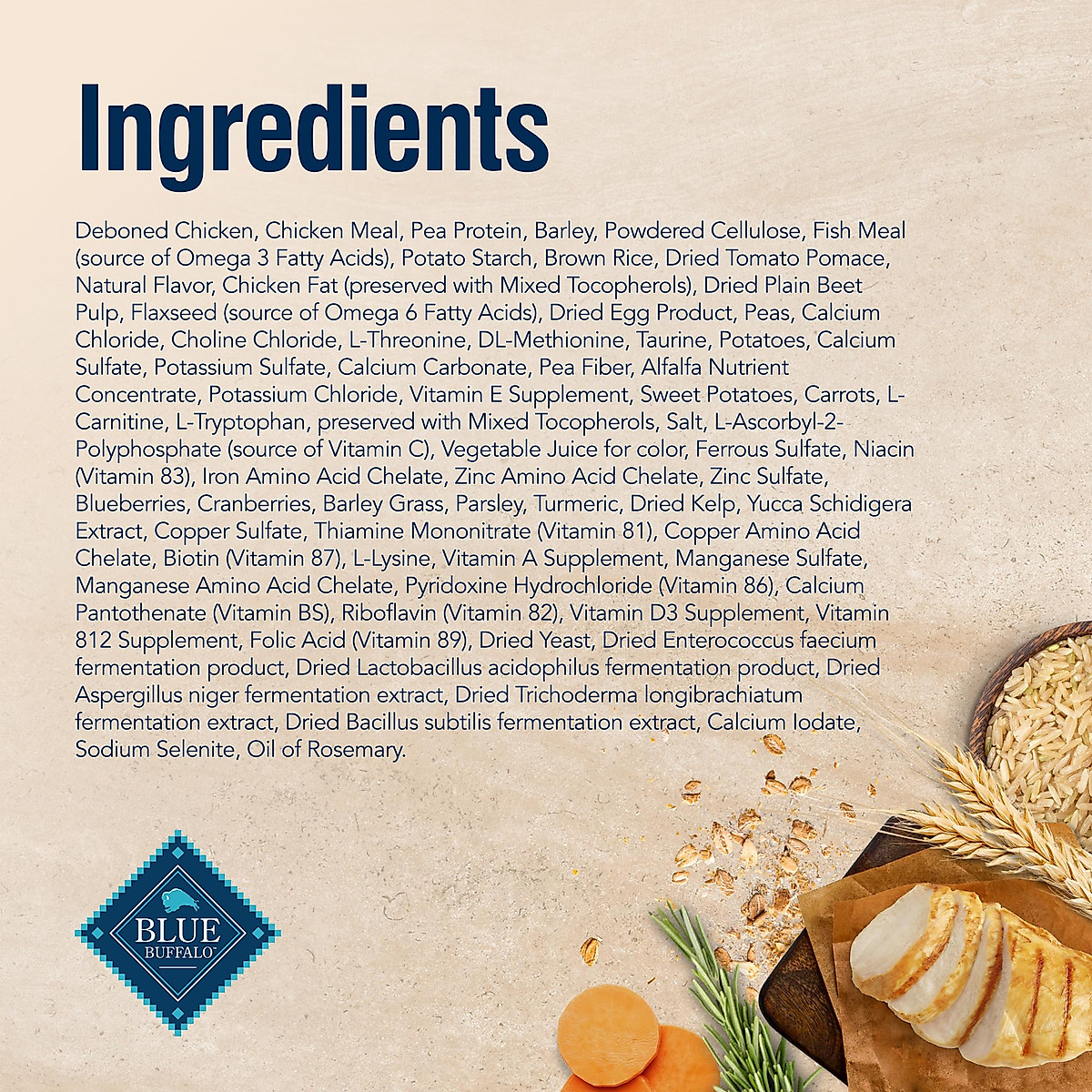 Blue Buffalo True Solutions Healthy Weight Natural Dry Food for Adult Cats, Chicken, 3.5-lb. Bag