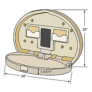 Precious Baby Changing Table, Hospeco 67016, White