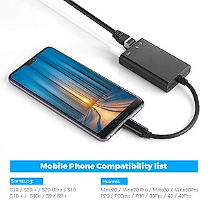 Unknown USB C to Ethernet Adapter with Fast 60W Charging, Compatible with Windows, Mac, Chrome OS