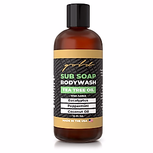 Gold BJJ Submission Soap Body Wash - Shower Gel Packed with Tea Tree Oil for Jiu Jitsu, Wrestling, MMA, and Boxing