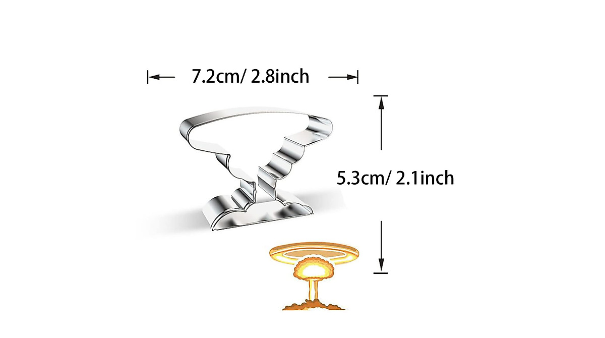 Creative Nuclear Bomb Cookie Cutter by WJSYSHOP