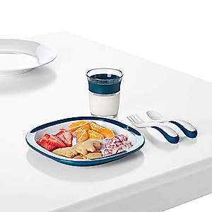 OXO Tot Plastic Fork & Spoon Multipack - Navy , 4 Piece Set