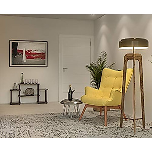 Furinno Turn-N-Tube No Tools Entertainment TV Stands, Dark Brown/Black