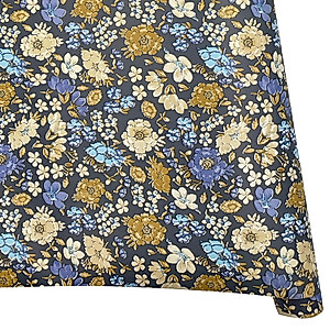 Yifely Self-Adhesive Shelf Liner Removable Drawer Paper Refurbish Old Furnitures Makeup Dresser Nightstands, Retro Floral, 17.7 Inch by 9.8 Feet