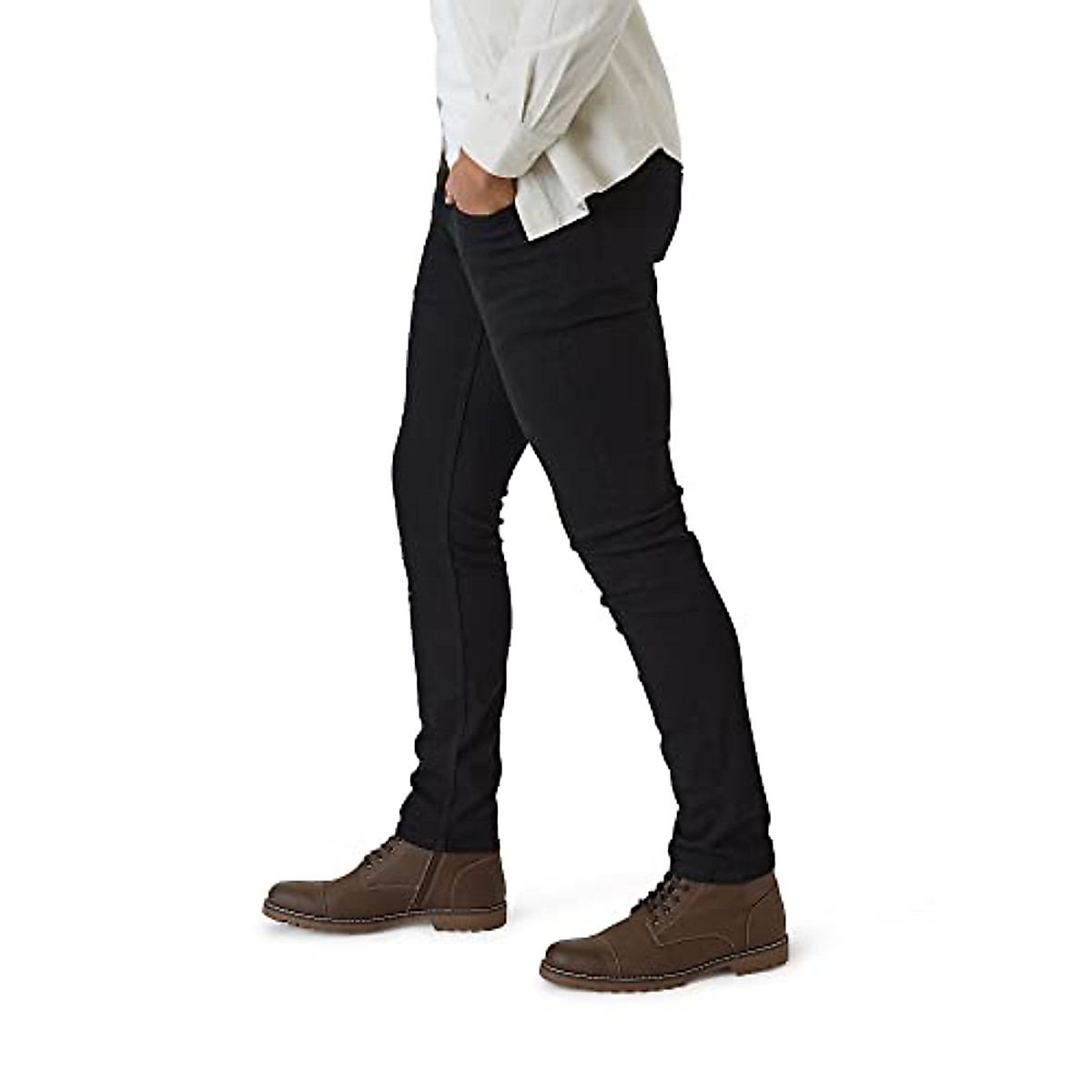 IZOD Men's Jeans - Slim Fit Comfort Stretch Denim Jeans for Men, Size 38X30, Jet Black Heather