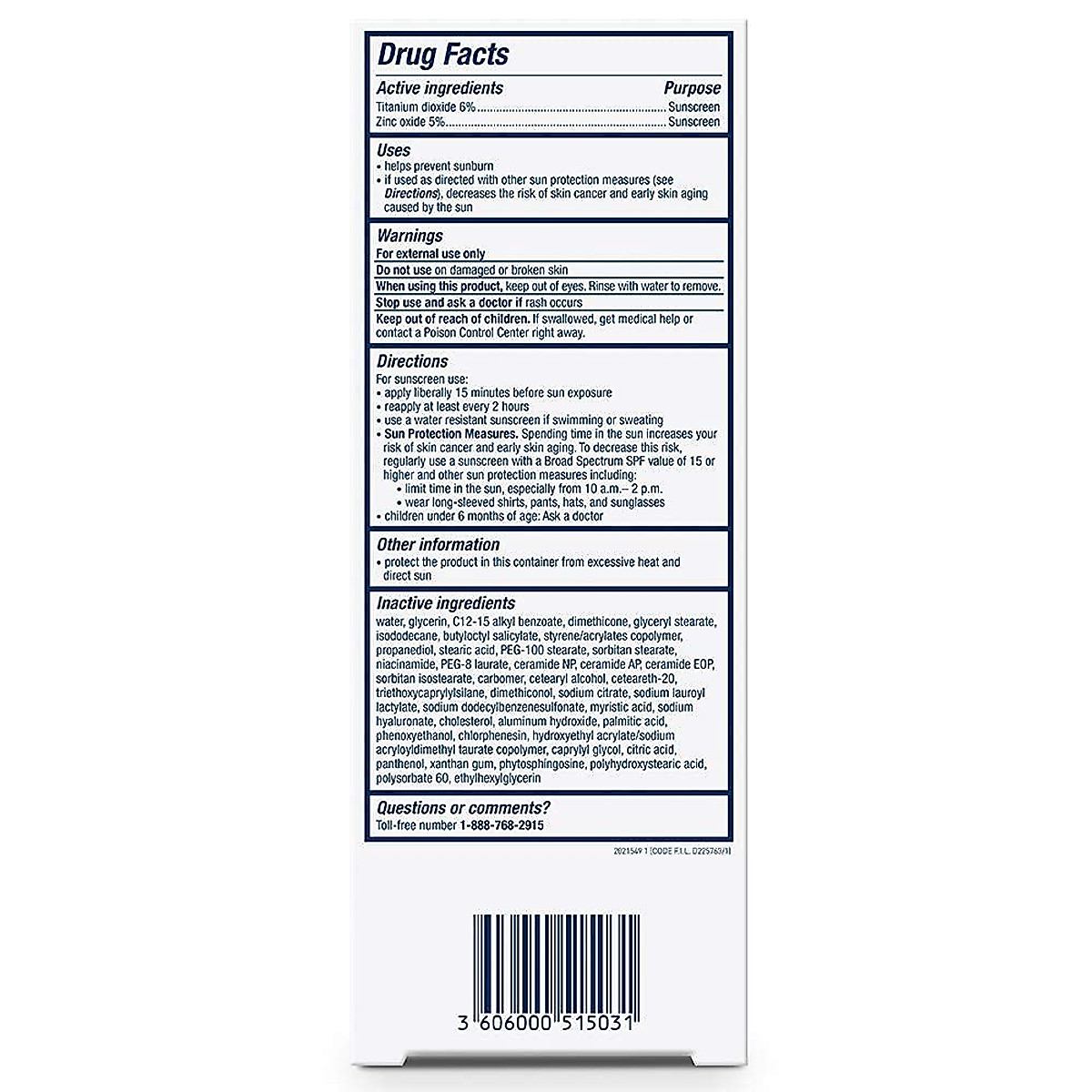 CeraVe Sunscreen Face SPF 30, 2.5 oz, Old Formula (Discontinued)