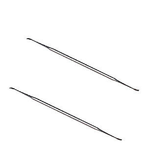 Tooth Scaler - Double Ended Dental Tooth Scaler for Cats or Dogs - Stainless Steel Tarter Removal Tool (2 Pack)