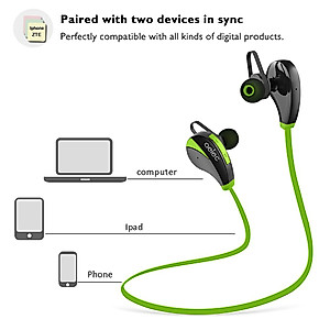 AELEC S350 Wireless Bluetooth Headphones in-Ear Sports Earbuds Sweatproof Earphones Noise Cancelling Headsets with Mic for Running Jogging