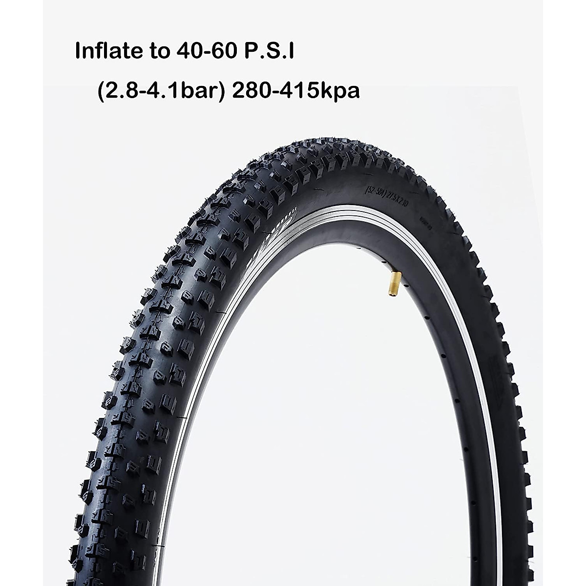 L-TWOO Mountain Bike Tire 26 inch Replacement Tire 26 x 1.95 inchFoldable MTB Tire for Mountain Bike BMX Electric Bike