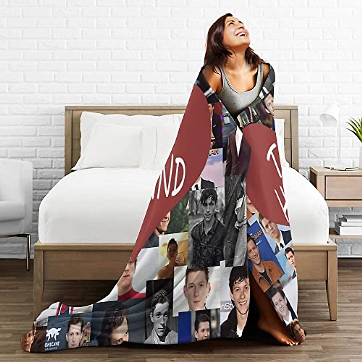 Soft Blankets Photos Blanket for Couch Sofa Bed Ultra-Soft Micro Flannel Throws Christmas Birthday Gift Indoor Home Decor