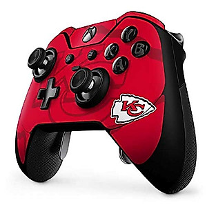 Skinit Decal Gaming Skin Compatible with Xbox One Elite Controller - Officially Licensed NFL Kansas City Chiefs Double Vision Design