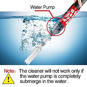 YCTECH Aquarium Gravel Vacuum Cleaner: 6 Watt Automatic Filter Gravel Cleaning | Fish Tank Sand Cleaner | Sludge Extractor | Water Changer | Sand Washing | Dirt Suction