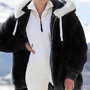 CHUOAND Winter Coats for Women Fuzzy,cool things under 5 dollars,clearance sweatshirtes for women,refunds on my account,shirts under 5 dollars for women,deal of the day clearance prime deals