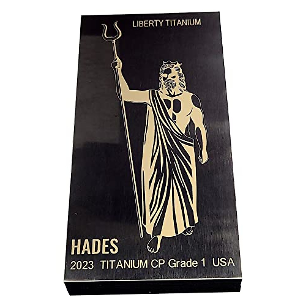 Hades 1 Pound Titanium Art Bar | Greek Gods