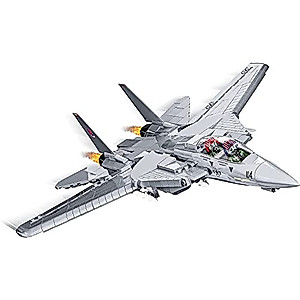 COBI Top Gun F-14A Tomcat Fighter Plane - 1:48 Scale 754 Piece Building Set with Maverick and Goose Figures