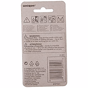 Number 1 Dots Birthday Candle - 3.5", Yellow, 1 Pc