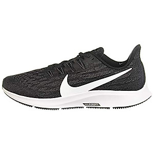 Nike Women's Air Zoom Pegasus 36 Running Shoes, Black/White-thunder Grey, 7