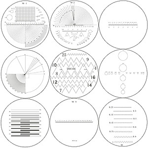iGaging Stand Measuring Magnifier Comparator 7 LED Lighted Loupe 10X w/ 9 Reticles Scale Illuminated
