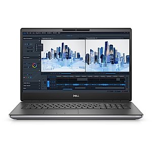 Dell Precision 7760 Workstation Laptop PC FHD Intel Core I5-11500H Processor 32GB Ram 1TB NVMe SSD, HDMI, Thunderbolt, NVIDIA T1200 4GB GDDR5 Windows 10 Pro, Silver (Renewed)