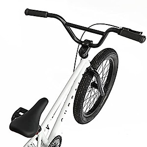 cubsala 18 Inch Kids BMX Bicycle Freestyle Bike for 5 6 7 8 Years Old Boys Girls and Youth Beginners, White