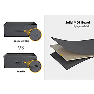 CubiCubi Dresser for Bedroom, 6 Drawer Storage Organizer Tall Wide Dresser for Bedroom Hallway, Sturdy Steel Frame Wood Top, Black Grey