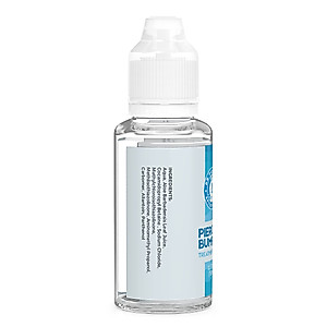 Dr. Piercing Aftercare Keloid Drops – Non-Greasy Saline Solution for Keloid Bump Removal for Piercings - Reduce Appearance of Nose Piercing Bump, Nose Ear Lip Belly (15 mL)