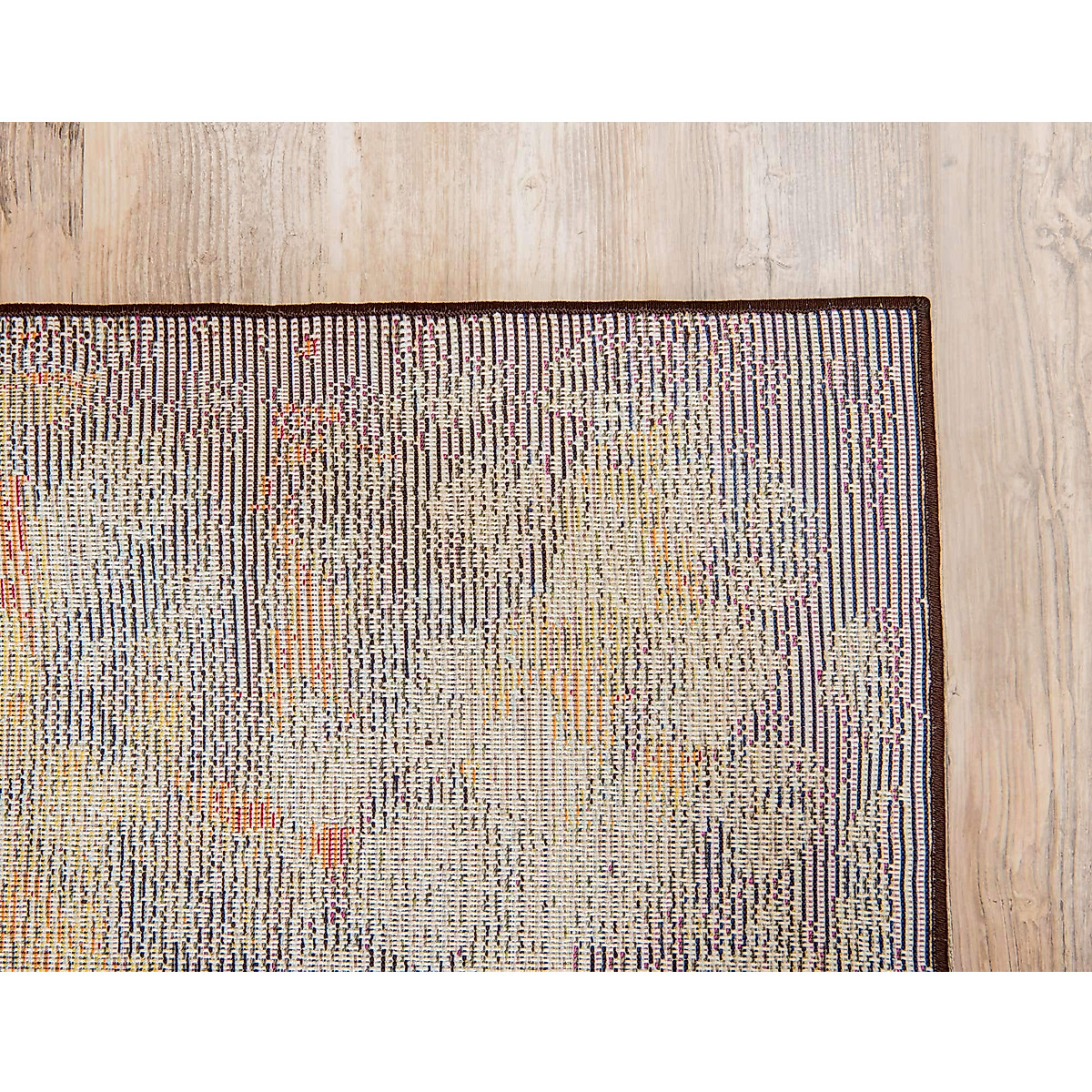 Unique Loom Vita Collection Traditional Over-Dyed Saturated Floral Medallions Area Rug, 8 x 10 ft, Navy Blue/Ivory