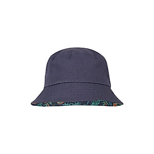 Mountain Warehouse Kids Reversible Bucket Hat - Summer, Girls Boys Navy Small/Medium