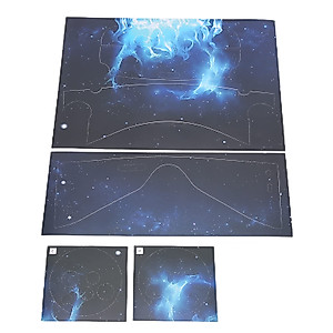 VGEBY VR Glasses Skin Stickers,Protective Skin Decals PVC Removable Glasses Sticker Controller Skin Stickers for Quest 2 Accessories (Blue Fire ) Other Children'S Outdoor Toys