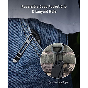 KEXMO Pocket Knife for Men - 2.99" D2 Blade G10 Handle Folding Pocket Knife with Clip - Small EDC Knife for Tactical Hunting Hiking Camping Survival Gift for Men Dad Women, Black