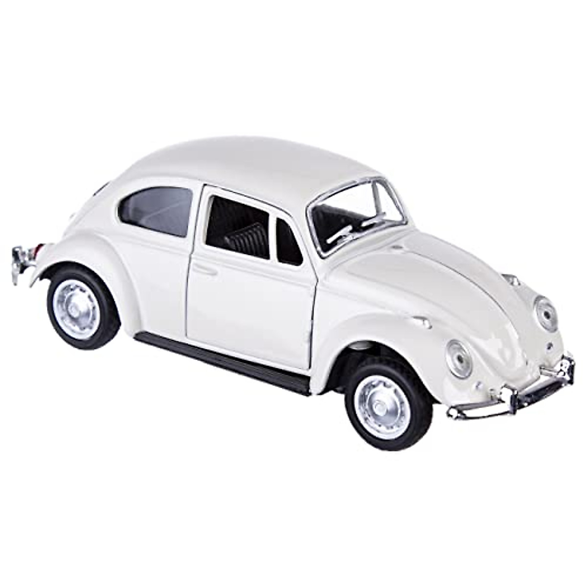 Berry President 1967 Classic Beetle Bug Vintage 1/32 Scale Diecast Metal Pull Back Car Model Toy for Gift/Kids (Beige)