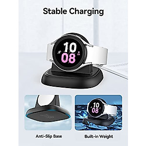 LVFAN for Samsung Galaxy Watch Charger, Fast Charging Smart Watch Charger Magnetic Dock, Charger Accessories Charging Station for Samsung Galaxy Watch 6/6 Classic/5 Pro/5/4/4 Classic/3, Active 2/1