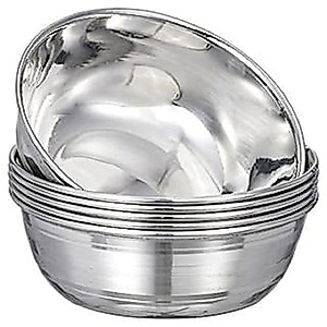 King International Stainless Steel Dinnerware set of 50 Pc, Plate set, Dishes, Metal Plates, Camping plates set, Dinner Set, Full Quarter Plate, Curry Dessert Bowl, Glass, Spoon, Fork, Serving Spoon