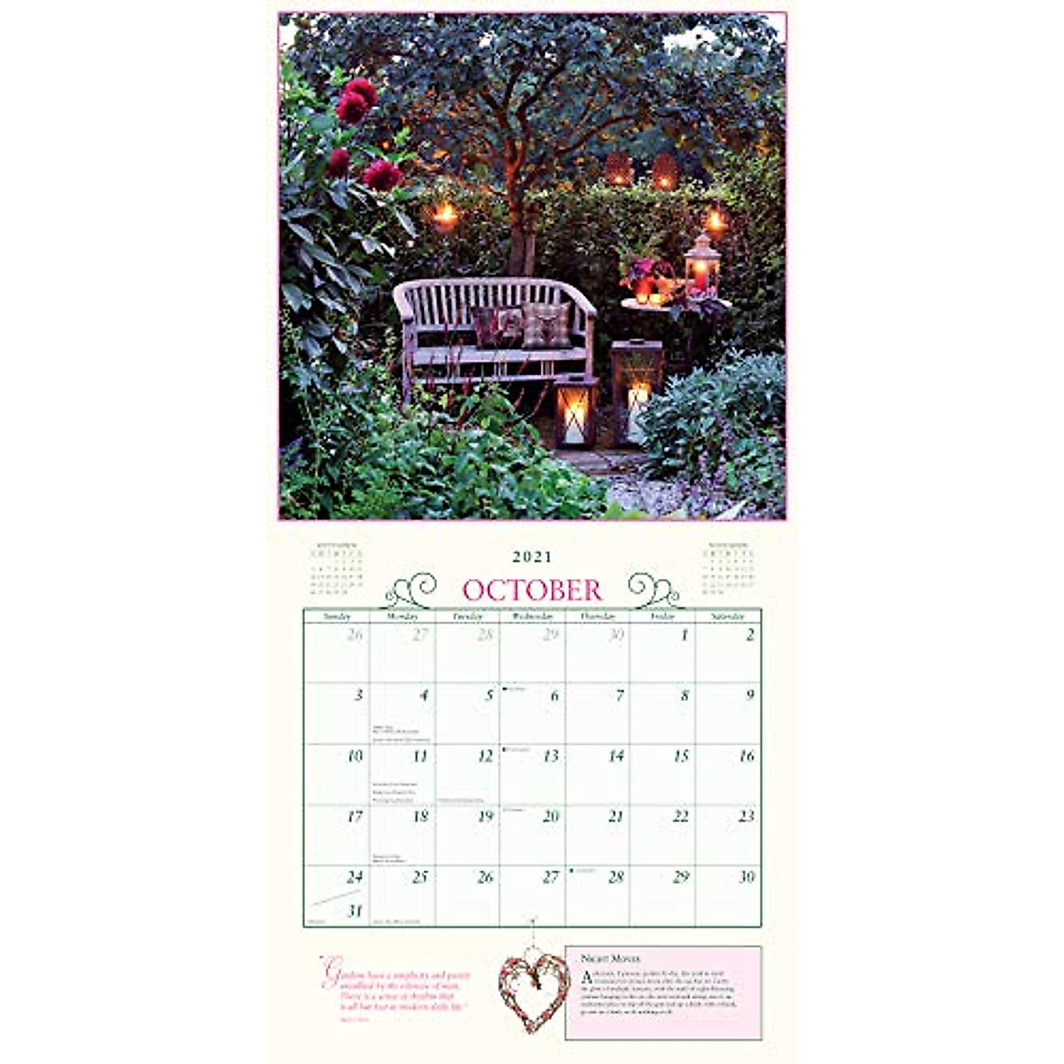 Secret Garden Wall Calendar 2021