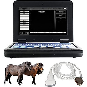 Portable Vet Veterinary B-Ultrasound Scanner，for Pregnancy，with Convex Probe for Horse,Goat,Cow,Sheep and Pig, CMS600P2 Vet CONTEC(Convex Probe)