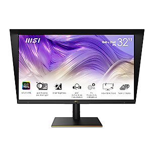 MSI Summit MS321UP, 32" Monitor, 3840 x 2160 (UHD), IPS, 60Hz, VESA Certified DisplayHDR 600, 4ms, HDMI, Displayport, USB C, Tilt, Swivel, Height Adjustable